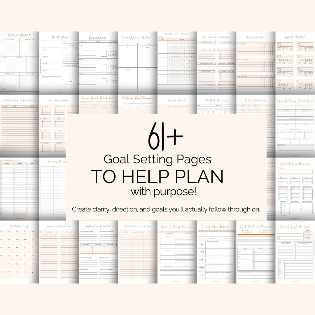 Goal Planner Bundle - organizedplannerco.com