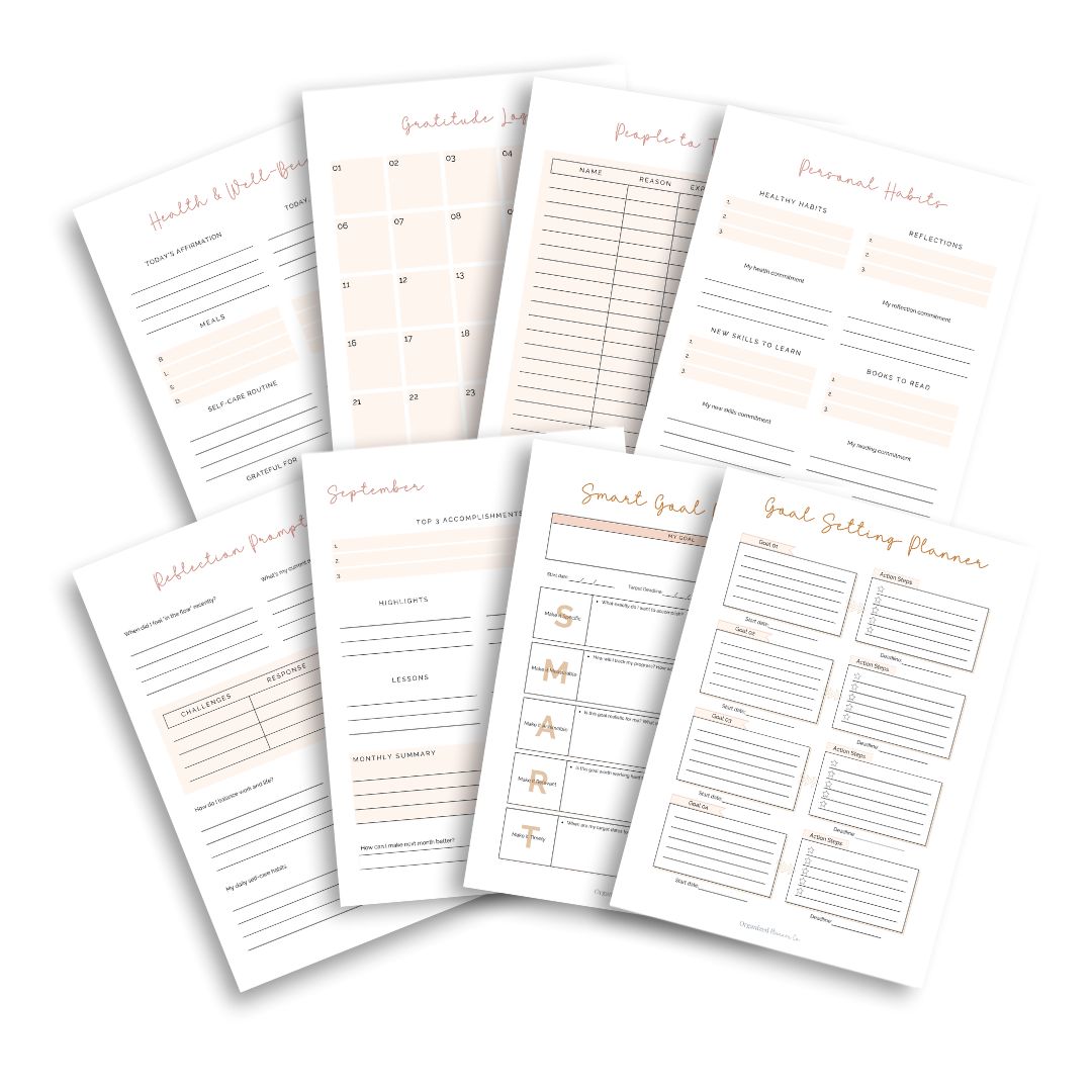 Goal Planner Bundle - organizedplannerco.com