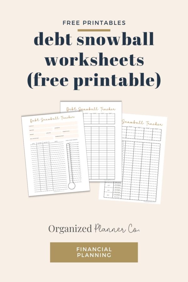 Free Printable Debt Snowball Worksheets (+ How It Works ...