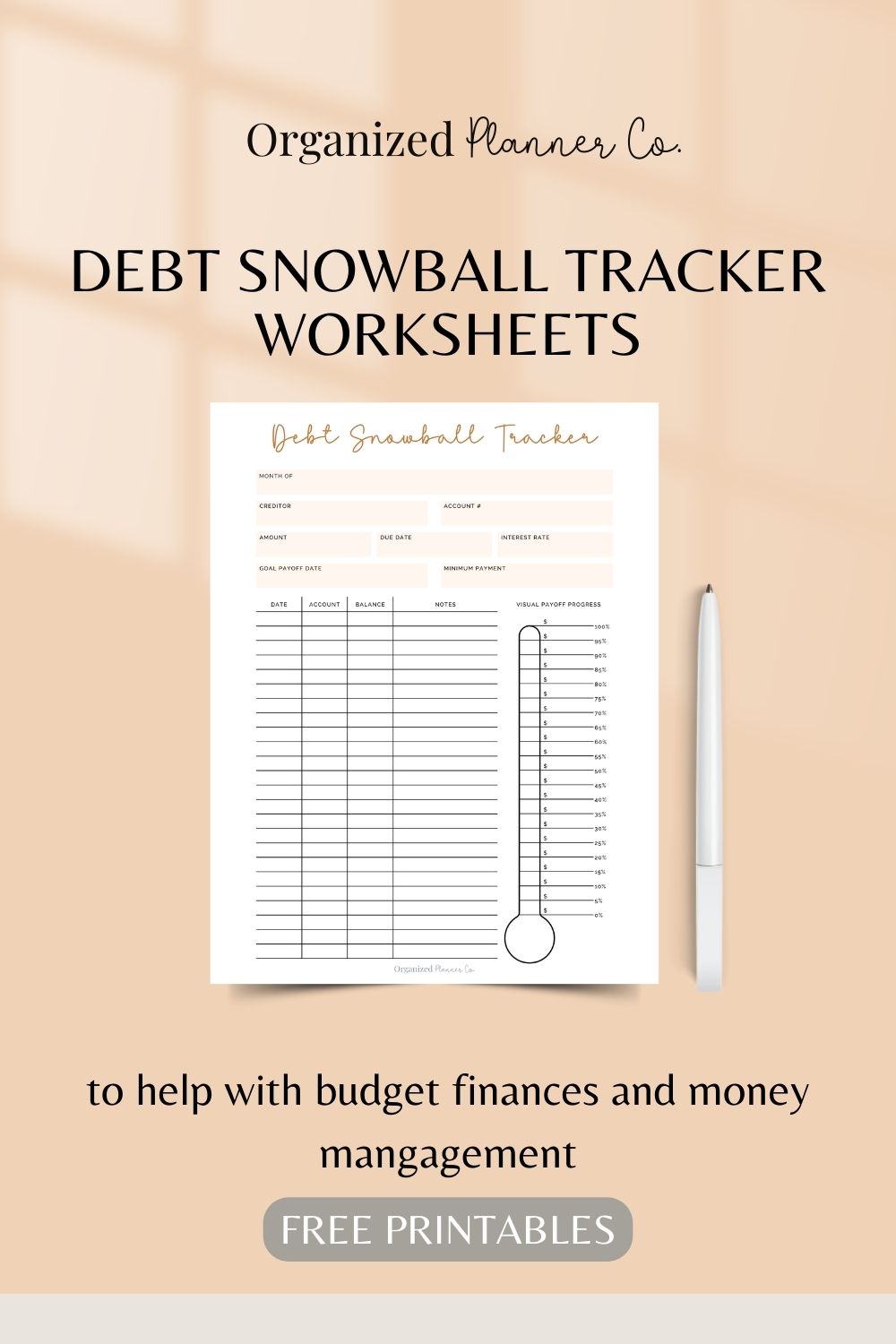 Free Printable Debt Snowball Worksheets (+ How It Works ...