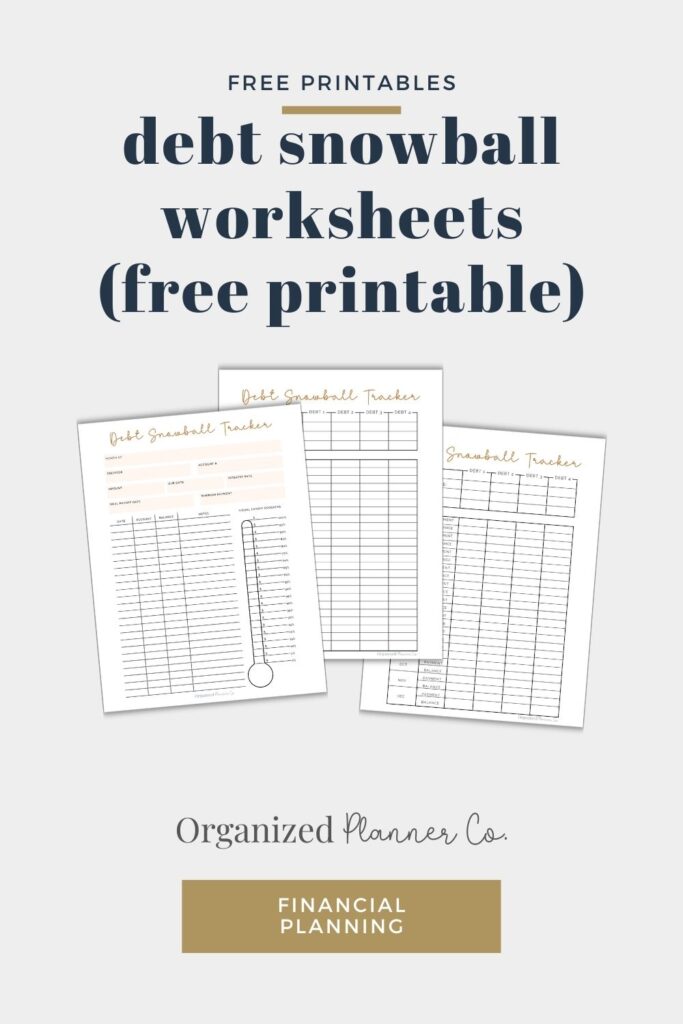 Free Printable Debt Snowball Worksheets (+ How It Works ...