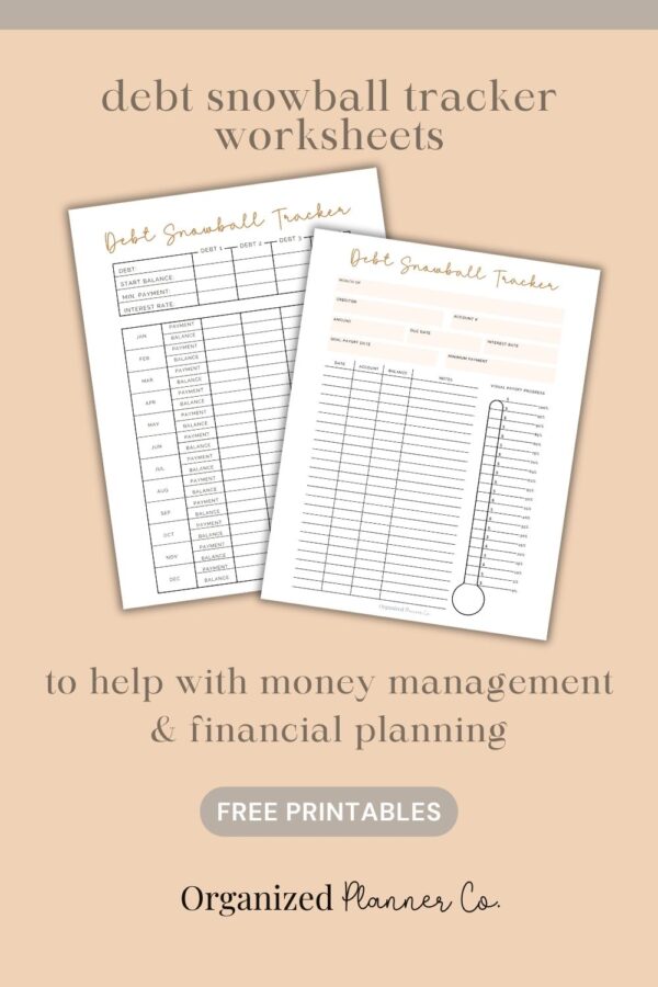 Free Printable Debt Snowball Worksheets (+ How It Works ...